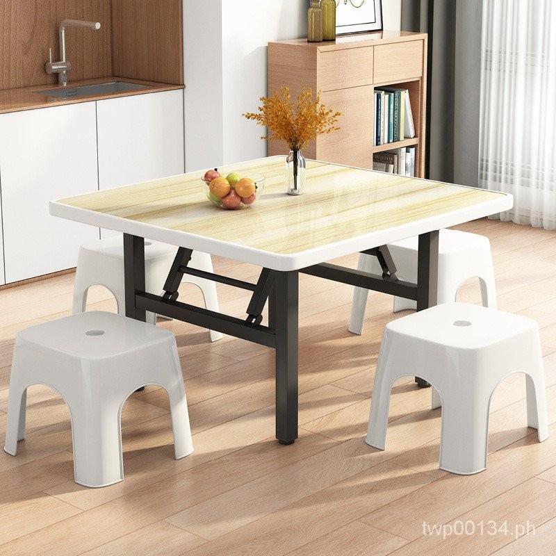 Folding Table Dining Table Home Rental House Dormitory Small Square ...