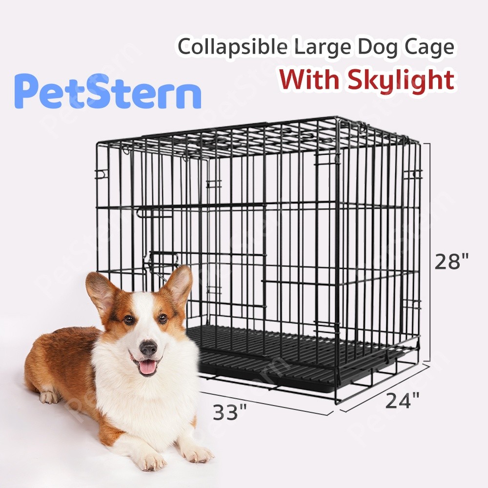 Bold full square tube stainless steel dog cage large, medium and small ...