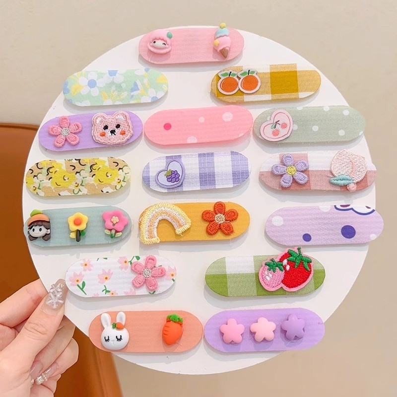 Cute Cartoon Bangs Stickers Children Hair Sorting Artifact Girls Velcro ...