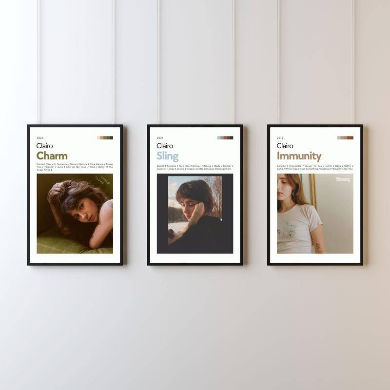 Clairo Album Cover Wall Art Print Poster Immunity Sling and Charm ...