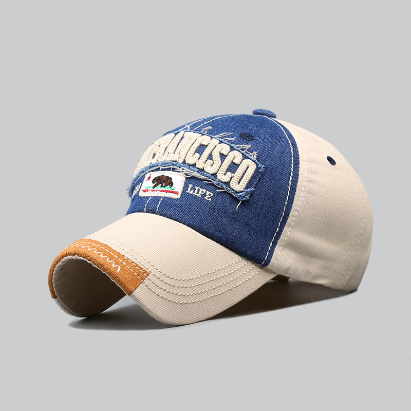 Color Matching Baseball Cap Men Women 2024 Extra Large Deepening Cap ...