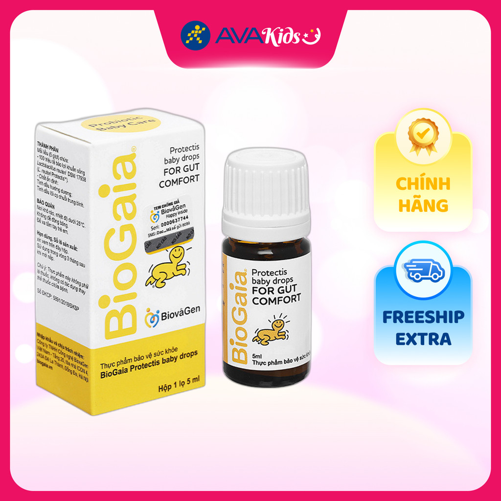 BioGaia Protectics Baby Drops probiotics help improve intestinal ...