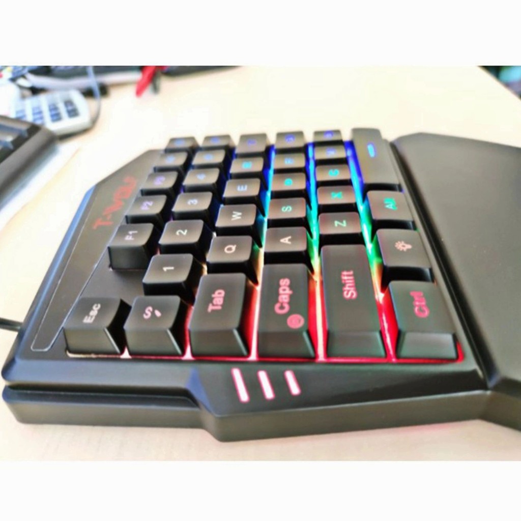 35 Keys One-handed Gaming keyboard Ergonomic Keypad for Laptop Desktop ...