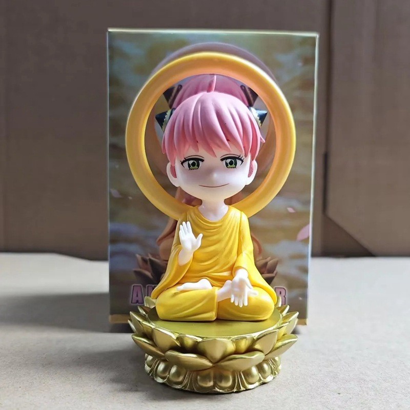 12cm SPY×FAMILY Anya Forger Cos Buddha PVC Action Figure | Shopee ...