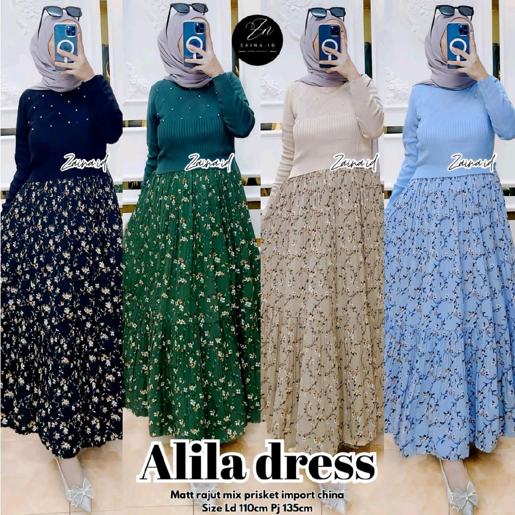 Ready To Send Alila Dress Original Zaina Id Matt Rajut Import Mix ...