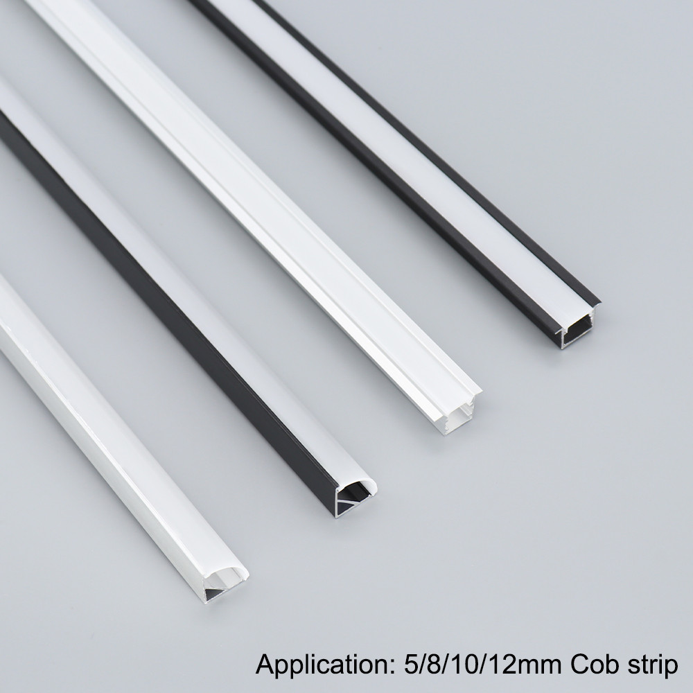10pcs LED Aluminum Profile Bar Light Cover 50cm For LED Strip Light 5mm ...