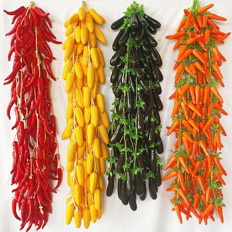 Simulation Pepper Lengthened Vegetable Skewers Fake Corn Fake Garlic ...