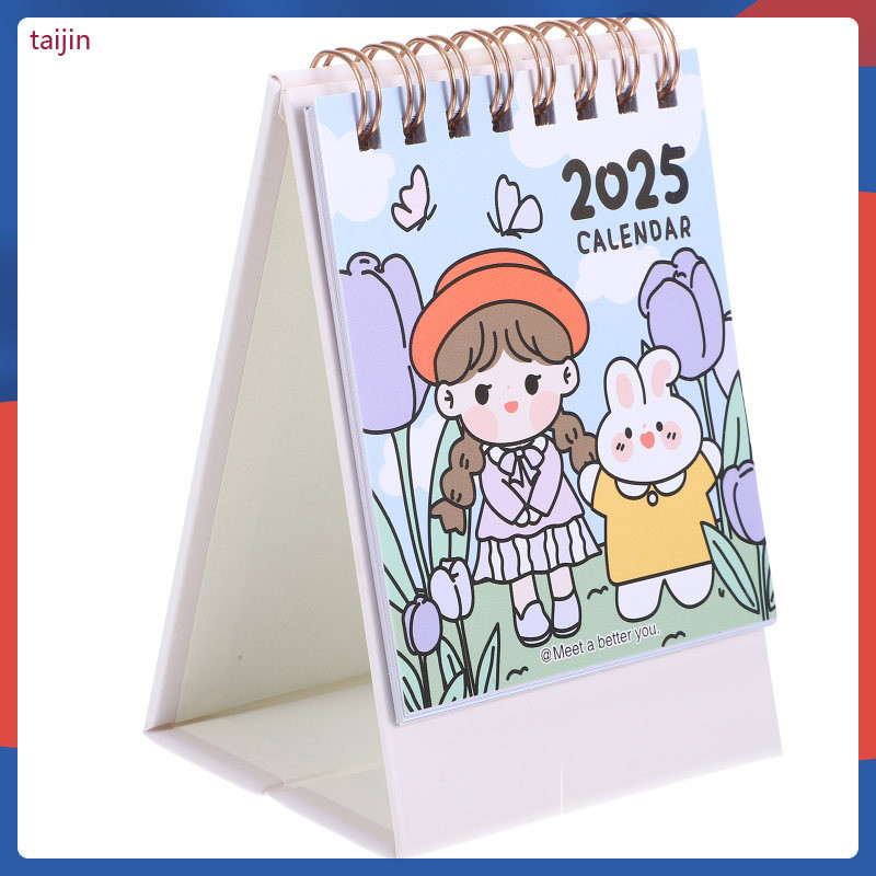 Small Calendar Desktop Mini for Calendars Office 2025 Planner taijin ...