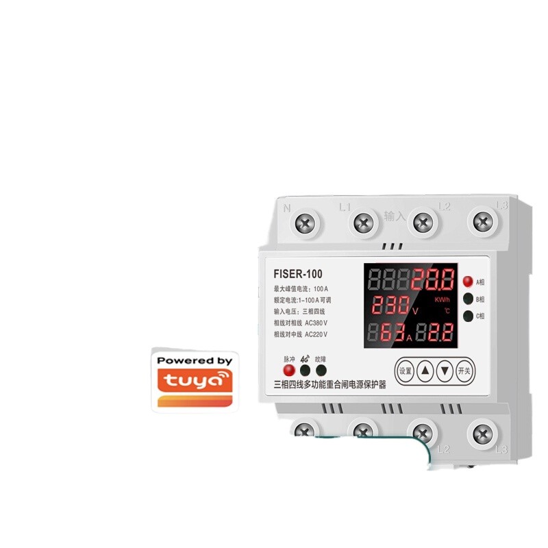 4G intelligent circuit breaker three-phase 380V water pump high-power remote control switch ...