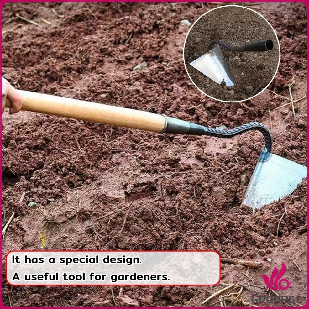 Geonest Agricultural Triangle Hoe Multifunctional Weeding Hoe Vegetable ...