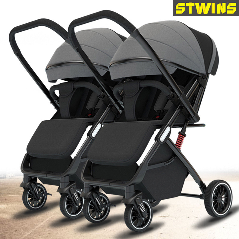Twin Stroller Can Be Split on the Plane Sitting Lying Lightweight ...