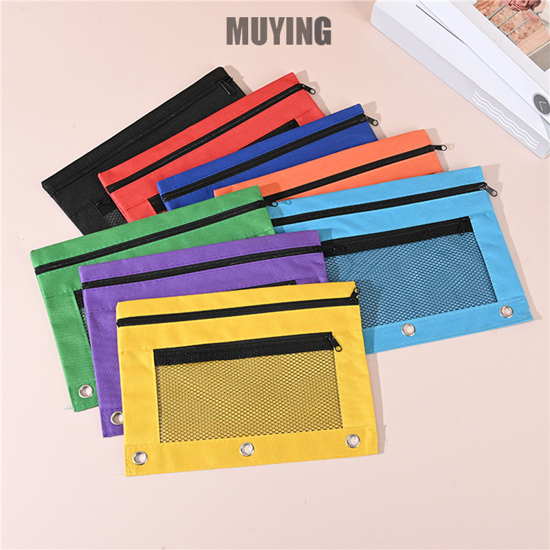 1pc 3 Ring Binder Pencil Pouch, Pencil Pouches with Zipper Large ...