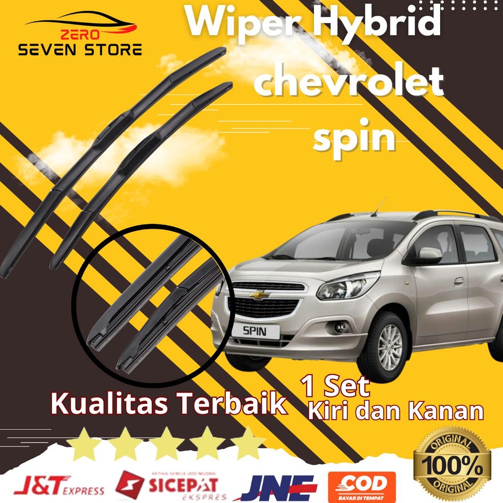 Chevrolet Spin Car Hybrid Wiper 1 Set Left and Right Without Iron Frame ...