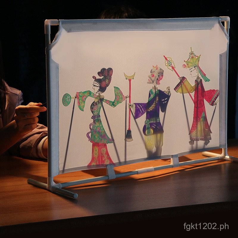 Kindergarten Shadow Puppet Stage Props Operation Rod Curtain Shadow ...