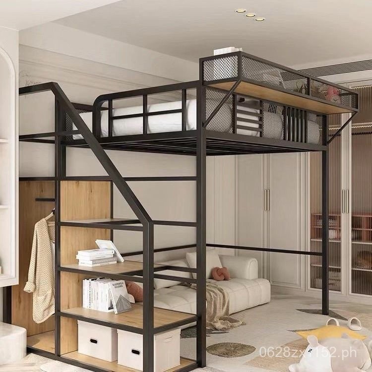 Upper Floor Small Apartment Loft Bed Bed Space Duplex Bed Sheet Upper ...