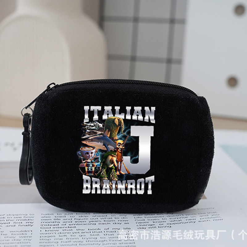 Italian Brainrot Letter Boy Coin Purse Tung Tung Sahur Mini Short ...