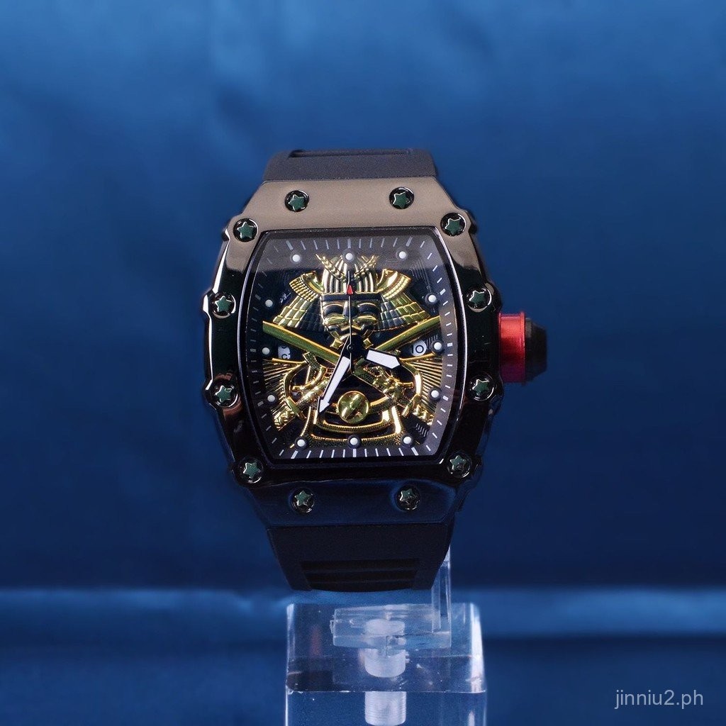 Mechanical Red Devil Miller Barrel-Shaped Skeleton Calendar Luminous ...