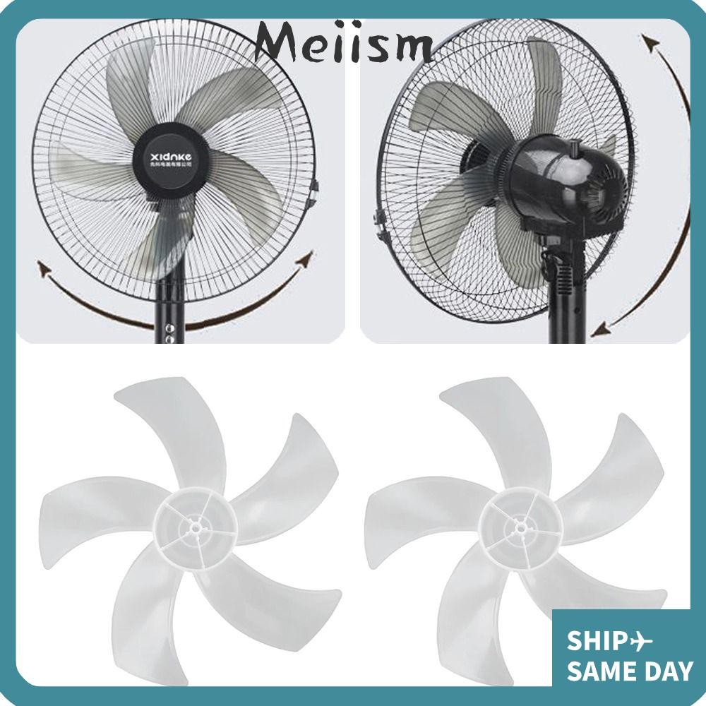 MEIISM Fan Blade, Big Wind Slow Noise Five Blades Fan, Durable 16 Inch Fan Accessories for ...