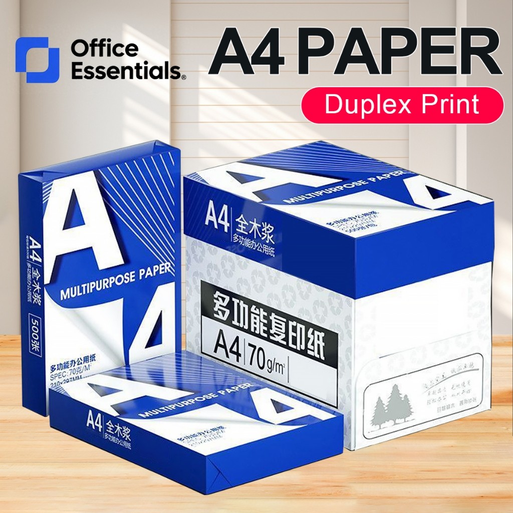 【Office Essentials】Long/A4 70/80gsm Hard Copy A4 Bond Paper 500 ...