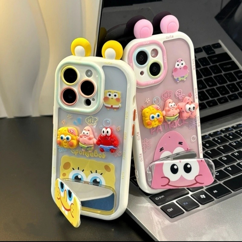Phone Case SpongeBob SquarePants Compatible For IPhone16 15 Pro 14 13 ...