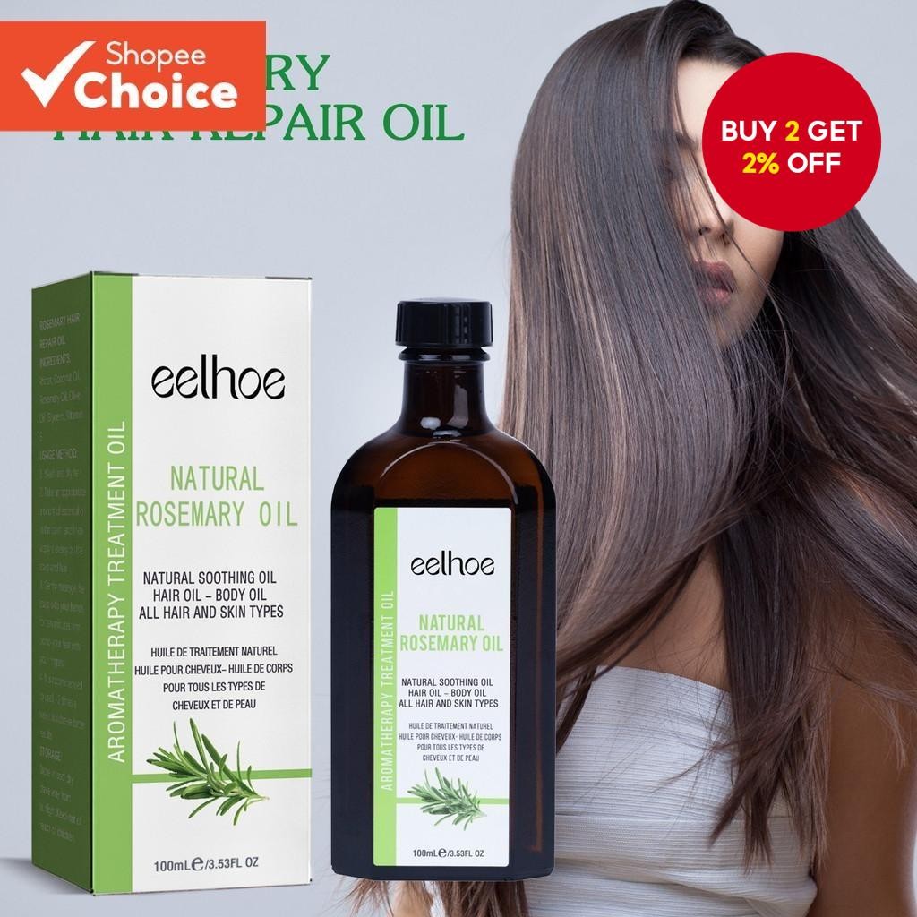 Eelhoe Natural Rosemary Oil Anti-Frizz Persistent Compliance Retain ...