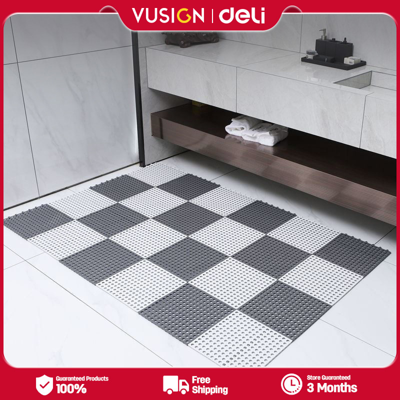 Deli Vusign 1PCS Non Slip Bathroom Mat Set PVC Shower Mat Anti Slip | Shopee Philippines