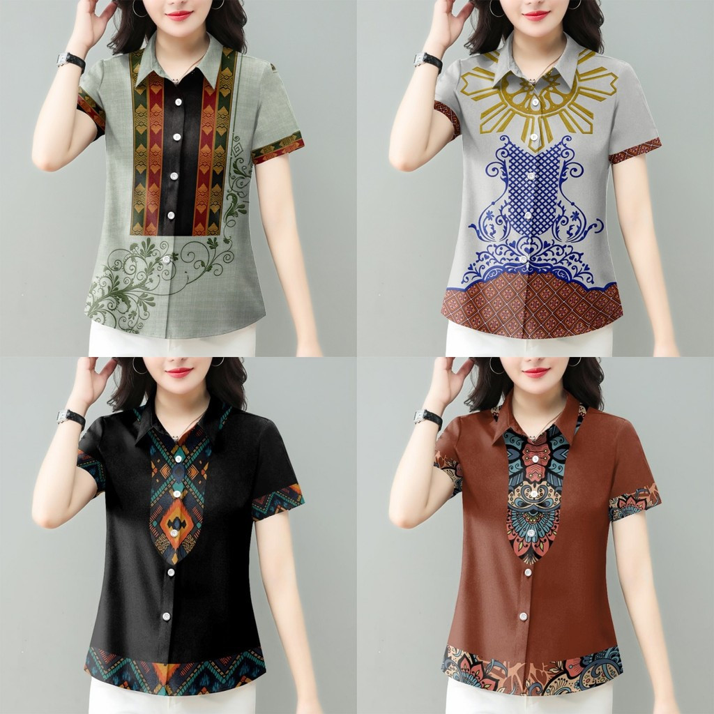 2025 Asean Attire For Women Retro Ethnic Style Shirt For Women ...
