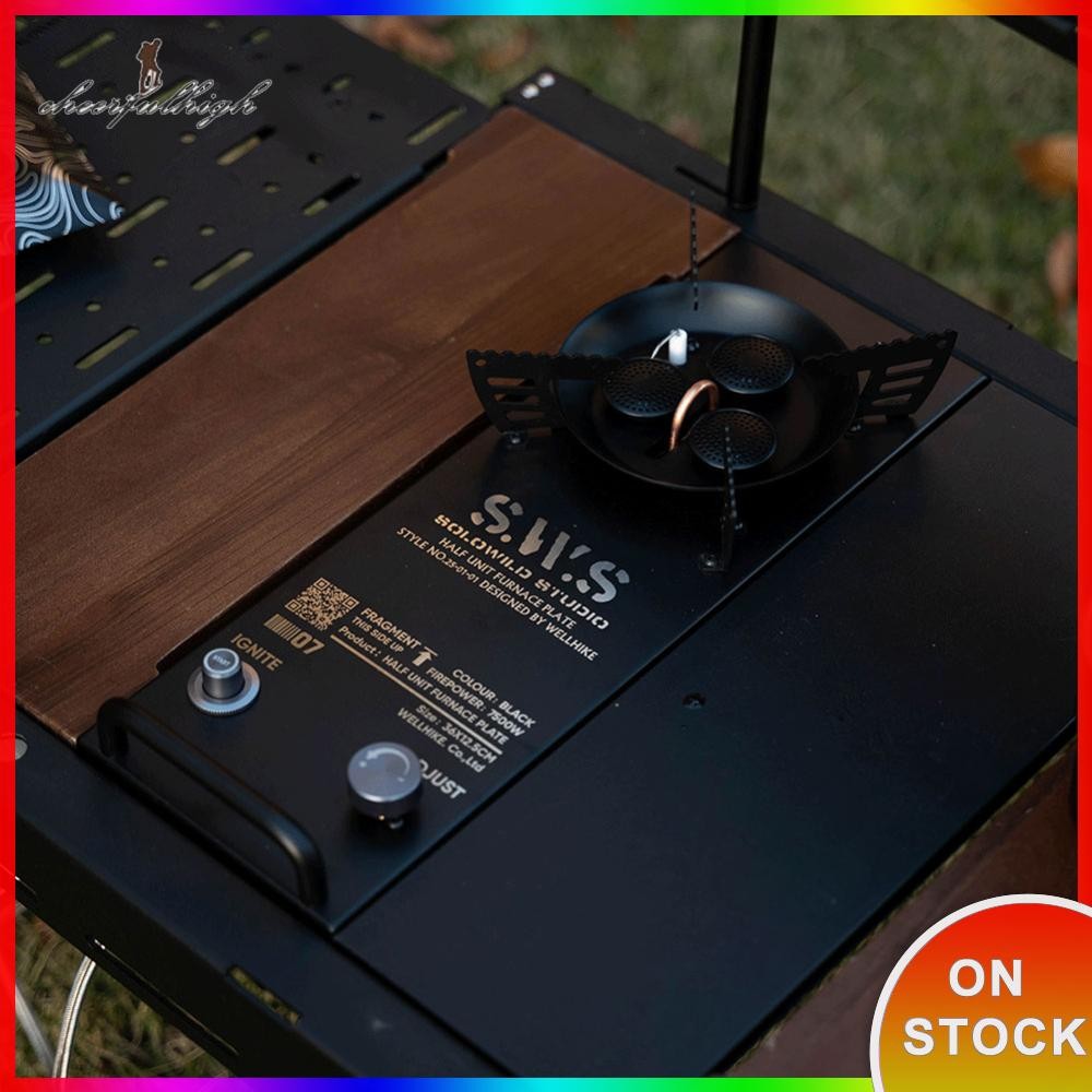 cheerfulhigh 7500W IGT Half-Unit Gas Stove with Adjustable Burners BBQ ...