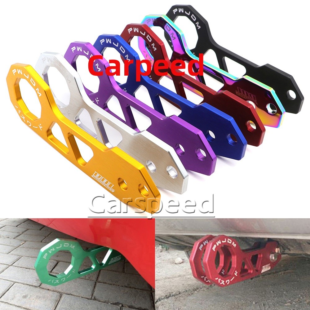 Universal Car Rear Tow Hook JDM Style Car Accessories Tow Bar Aluminum ...