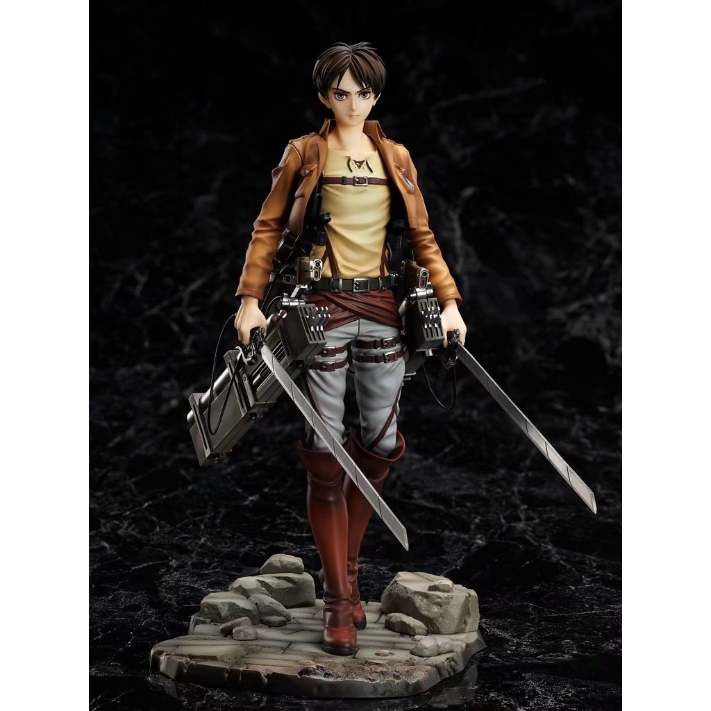Attack on Titan HobbyMax Levi & Eren Cloak Ver. Figures – Standing Pose ...