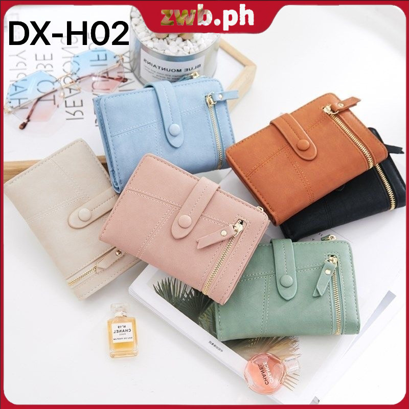 Women's Short Wallet Multi-function Buckle Multi-card Purse Ladies ...