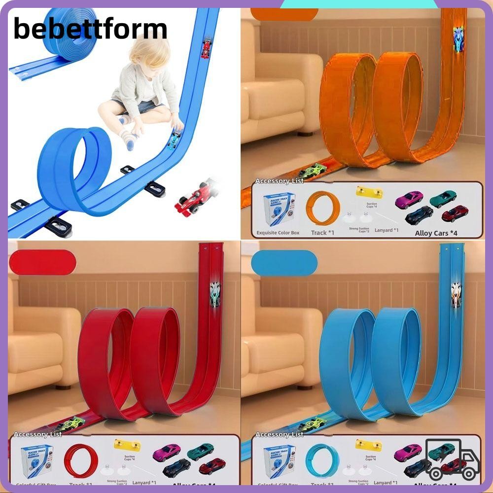 LUCKY Flexible Race Track Toy, Assembly Bendable Racing Track Car Toy ...