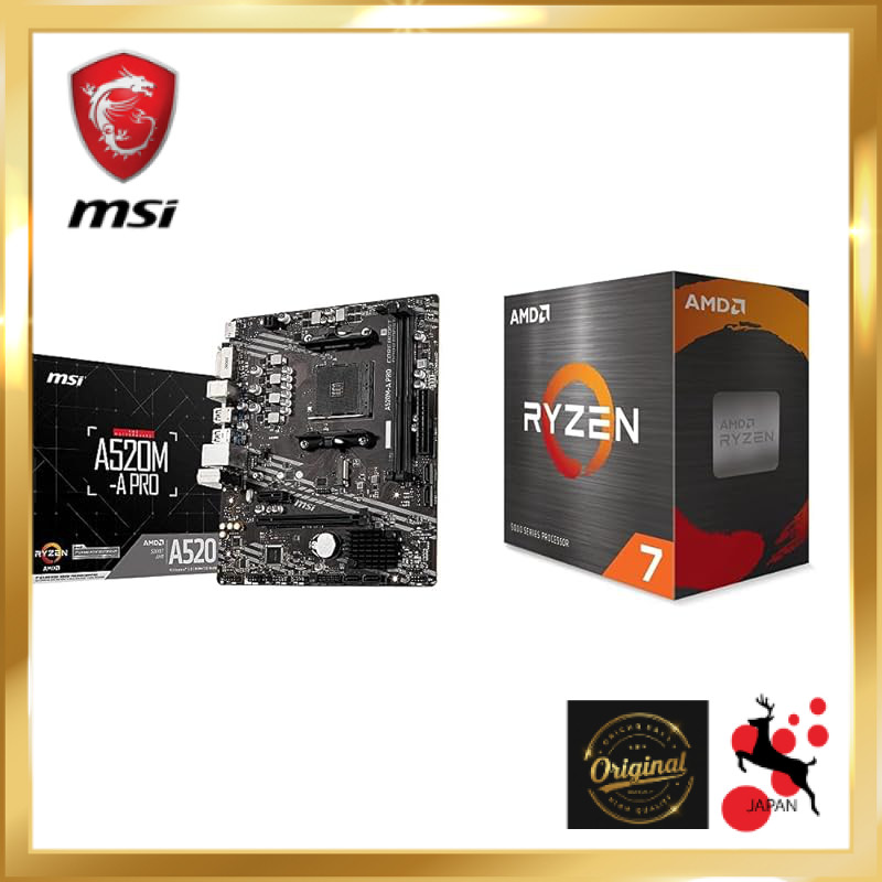MSI A520M-A PRO Micro ATX Motherboard with AMD A520 Chipset ...