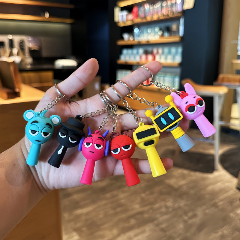 Sprunki Incredibox Keychain Kids Toy Rhythm Box Gift for Kids | Shopee ...