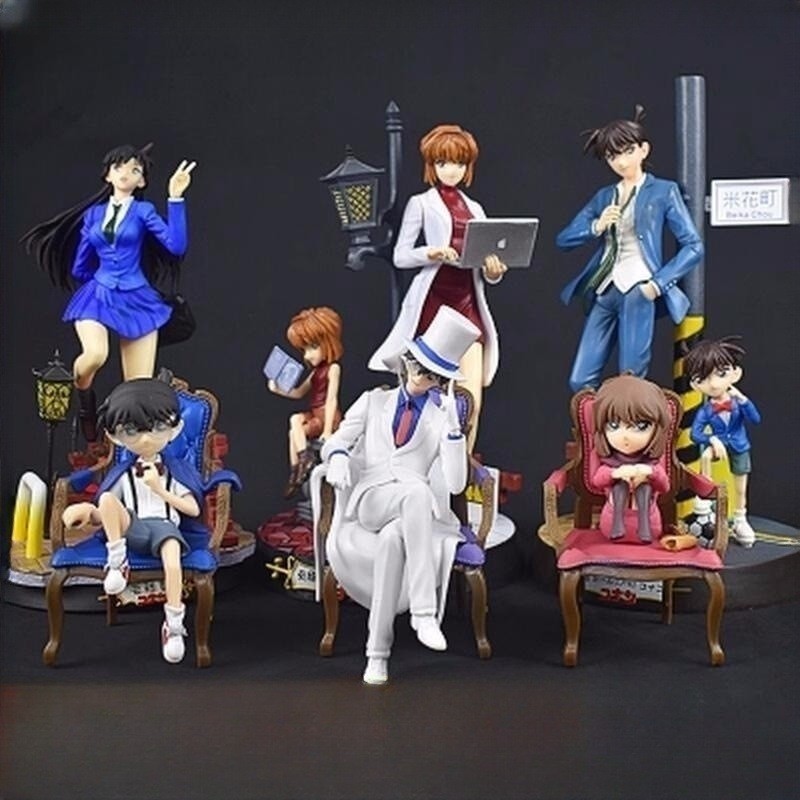 Detective Conan Figure，Kudo Shinichi Football Conan Ran mori Yu Yuan Yu ...