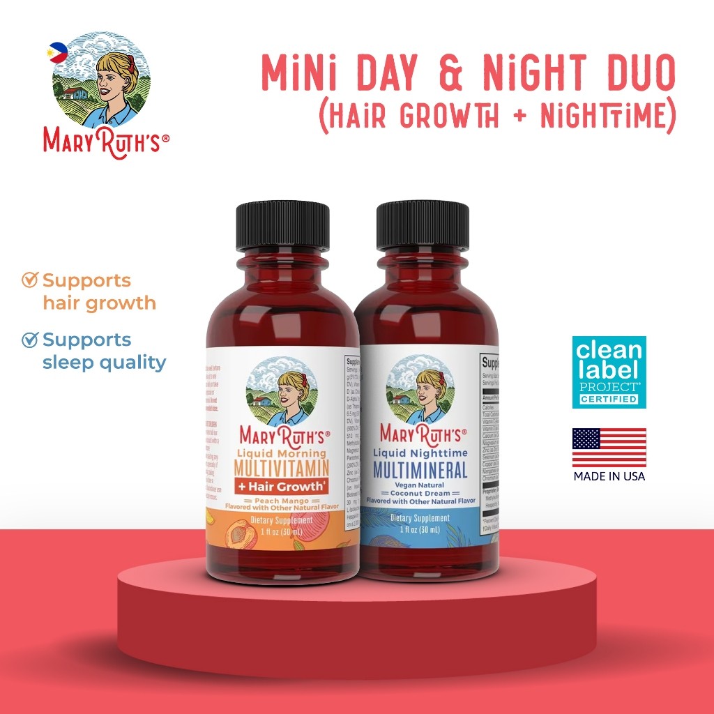 Mary Ruth's Mini Day & Night Supplements 1 oz- Morning Raspberry ...