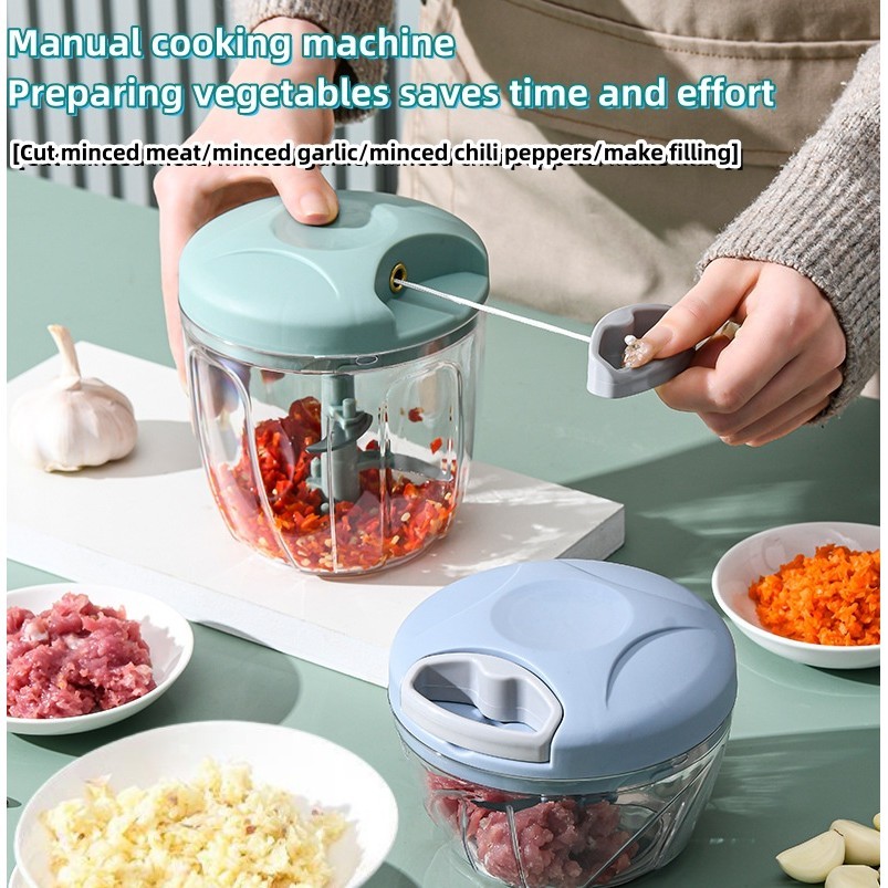 900ML Multi-Function Manual Mincer Vegetable Meat Grinder Chopper Tool ...
