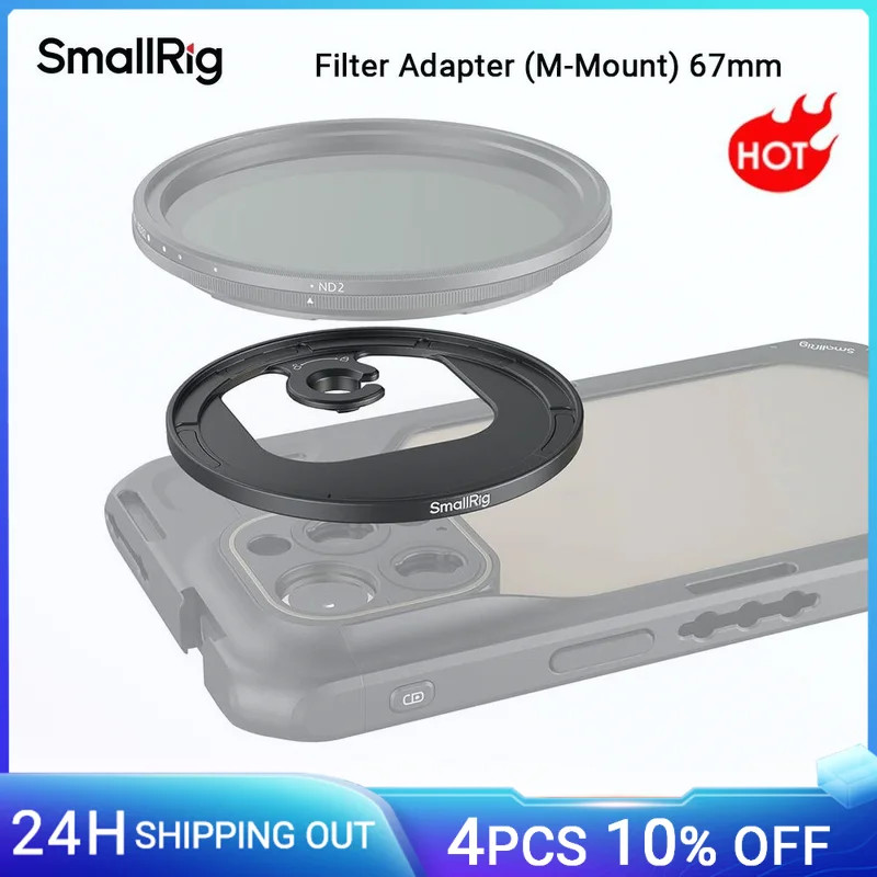 SmallRig M-Mount to 67mm Magnetic Filter Adapter, Phone Filter Ring for ...