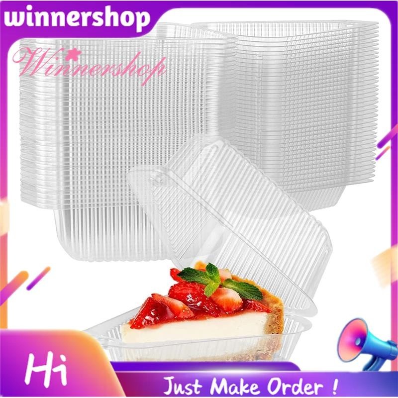 100Pcs Triangle Cheesecake Boxes Slice Cake Box Triangle Pie Holders ...