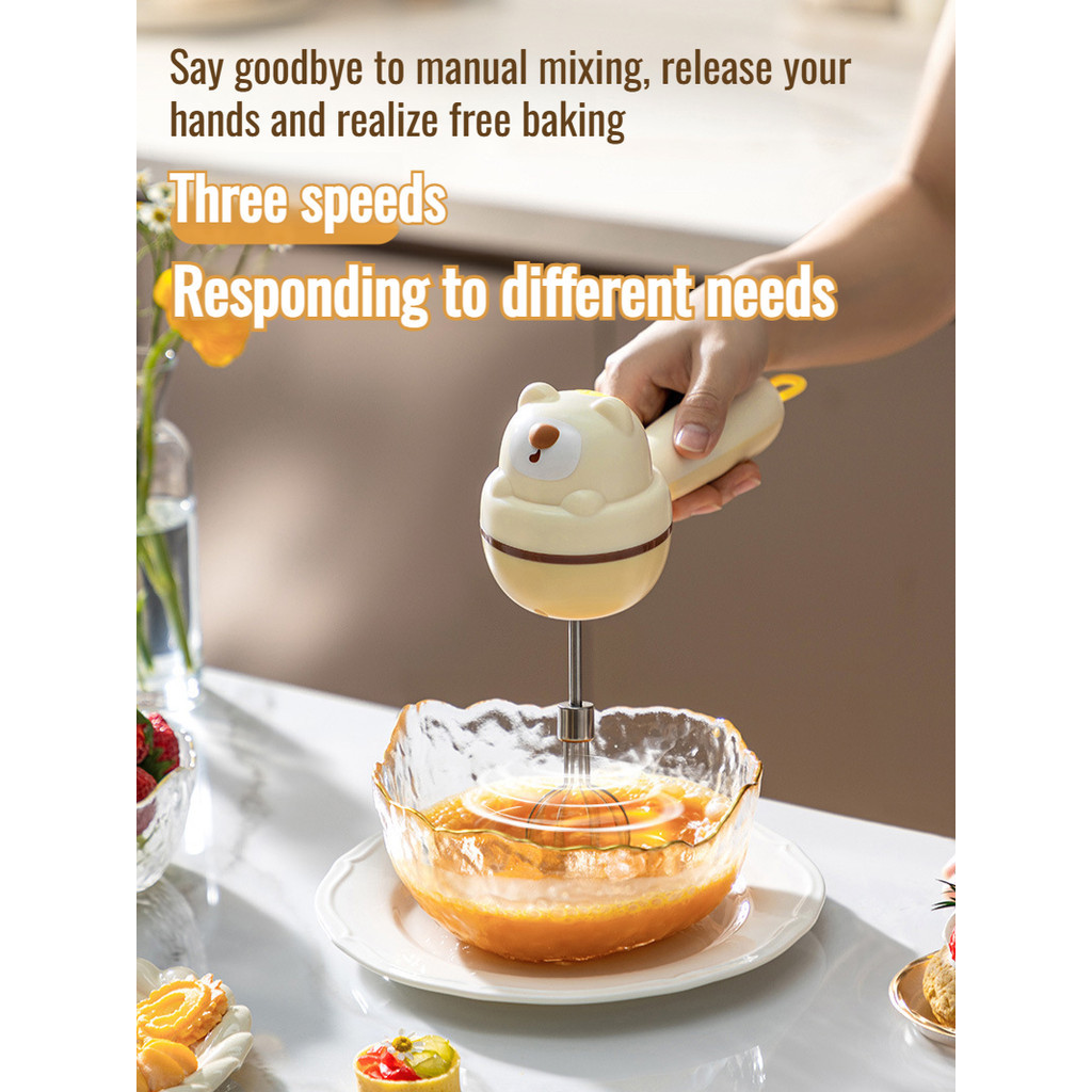 Home Small Electric Mixer Munchkin Baking Cream Whipper Handheld ...