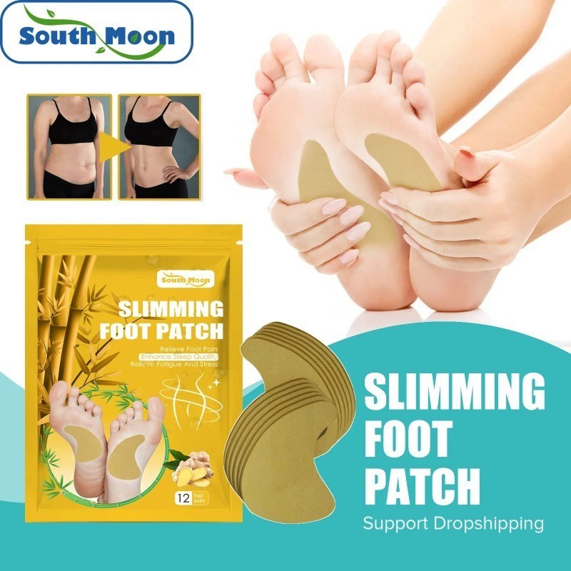 South Moon Foot Detox Patch Ginger Weight Loss Pad Relieve Pain Fatigue ...