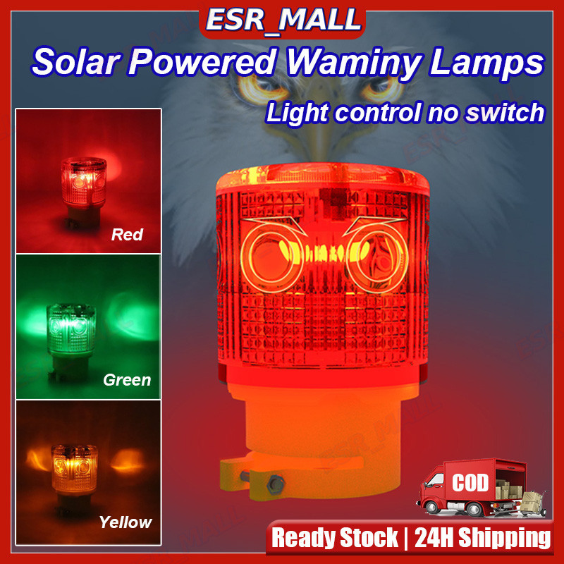 Waterproof LED Solar Warning Light, Traffic Blinker Cones Beacon ...