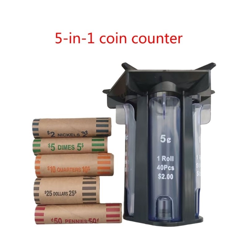 BTF Coin Counting Machine Coin Holder Counter Machine with 5in1 Coin ...