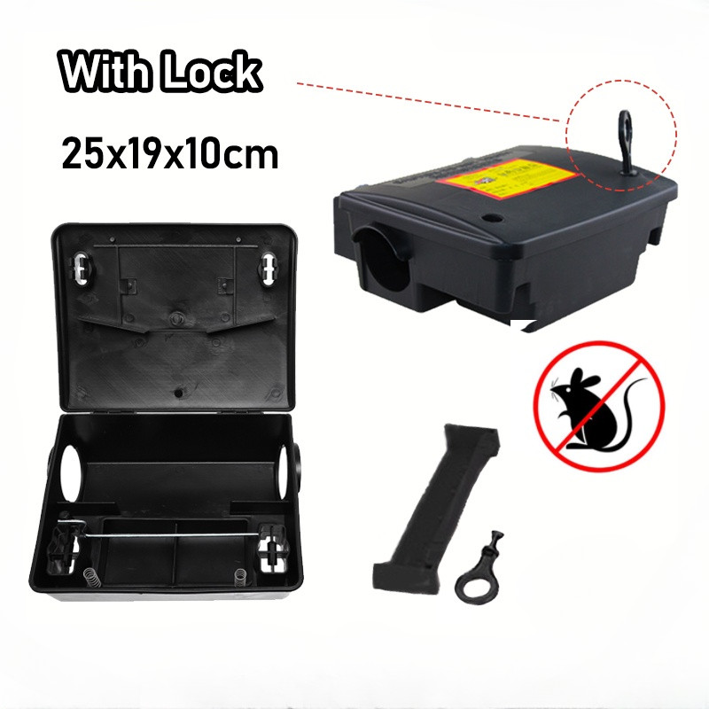 Multifunctional Mouse Trap Rat Trap Box with Lock amd Key Bait Box to ...