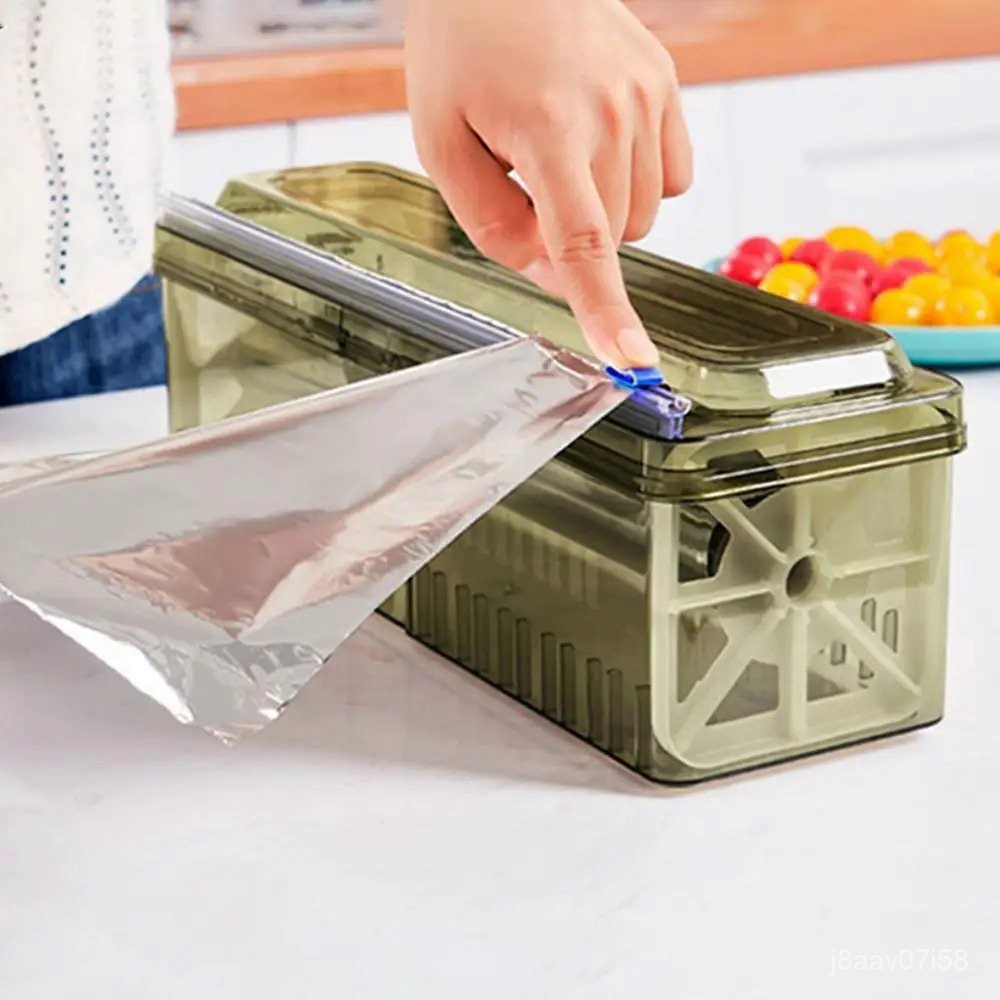 RQ ♀Professional Fixing Foil Cling Film Wrap Dispenser Food Wrap ...