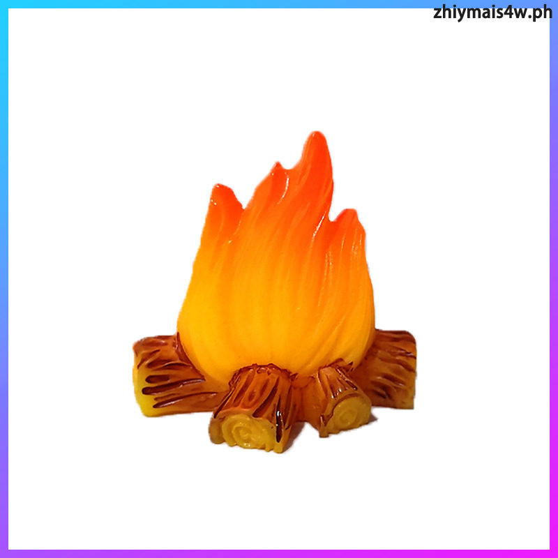 3 Pcs Camping Accessories Toy Mini Flame Marker Fake Fire Miniature ...