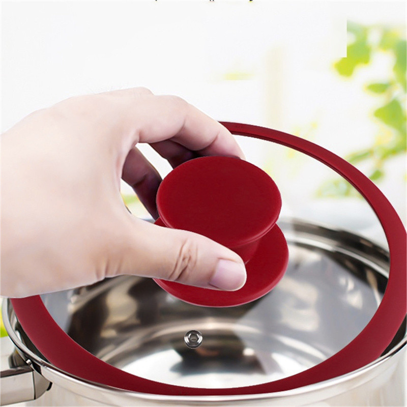 Pot Lid Knob Handle Universal Silicone Cookware Cover Knobs Casserole ...