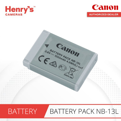 CANON BATTERY PACK NB-13L (Original) For POWERSHOT G5X,G9X G7X, G9X - HENRY'S CAMERAS | Shopee ...
