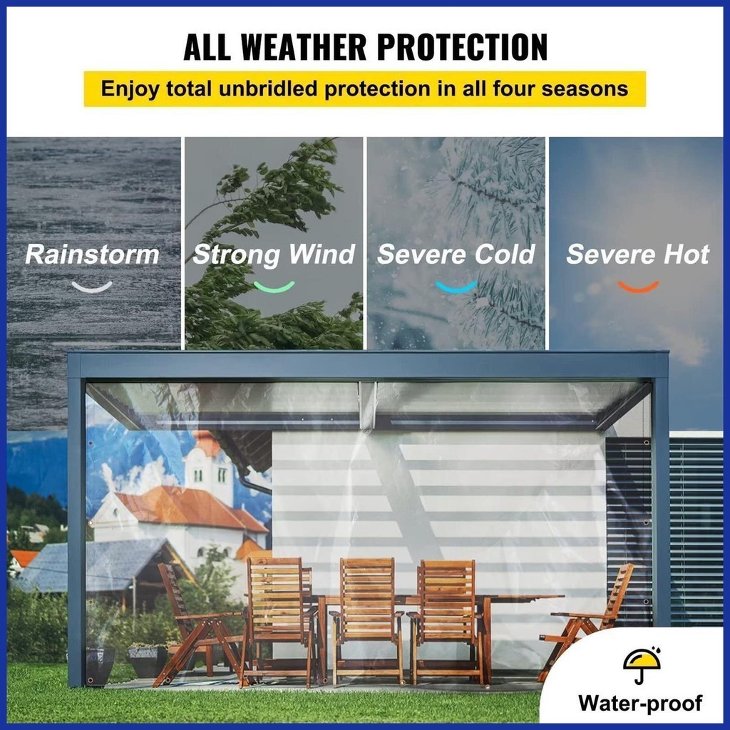 Heavy Duty Tarp Extra Large Tarps Clear Waterproof Outdoor Tarp Porch ...