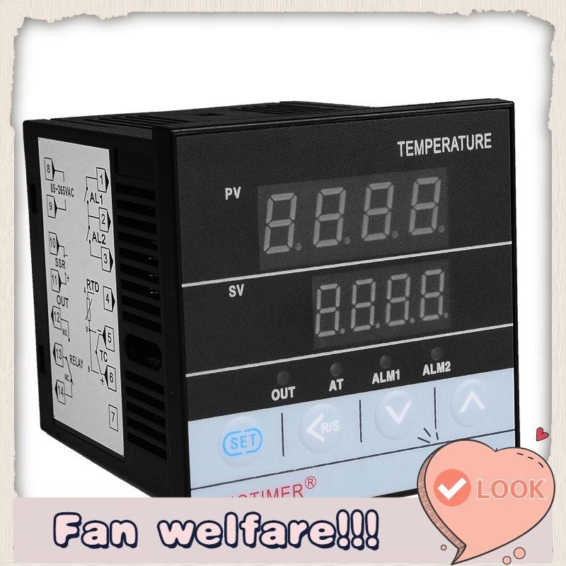 SINOTIMER MC701 Digital PID Temperature Controller Waterproof K Type PT100 Sensor Input Relay ...